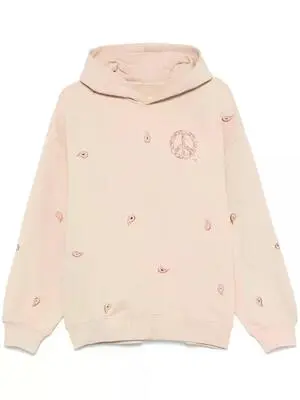Emporio Armani Peace Sign-embroidered Hoodie