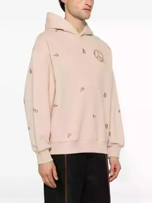 Emporio Armani Peace Sign-embroidered Hoodie