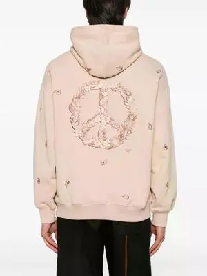 Emporio Armani Peace Sign-embroidered Hoodie