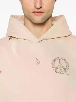 Emporio Armani Peace Sign-embroidered Hoodie