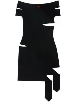 Off-White Cut Out-detail Mini Dress