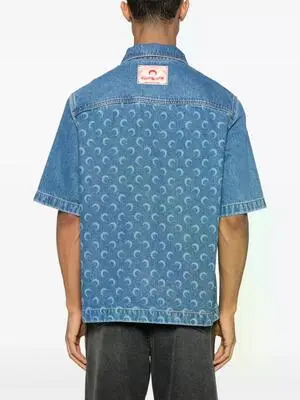 MARINE SERRE Moon Laser Denim Shirt