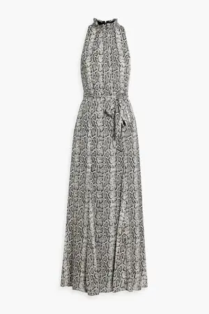Alice + Olivia Dita Snake-print Maxi Dress