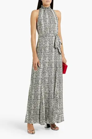Alice + Olivia Dita Snake-print Maxi Dress