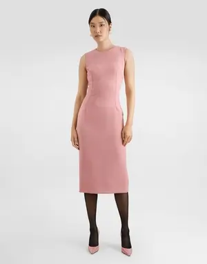 Dolce & Gabbana Wool Crepe Dress - Multicolor