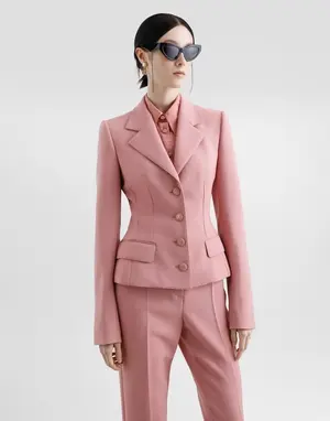 Dolce & Gabbana Single-breasted Wool Crepe Dolce Jacket