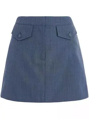 Proenza Schouler White Label Jamison Mini Skirt - Blue