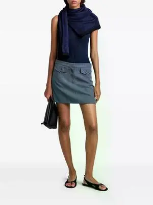 Proenza Schouler White Label Jamison Mini Skirt - Blue