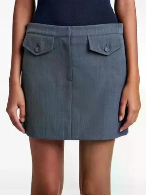 Proenza Schouler White Label Jamison Mini Skirt - Blue