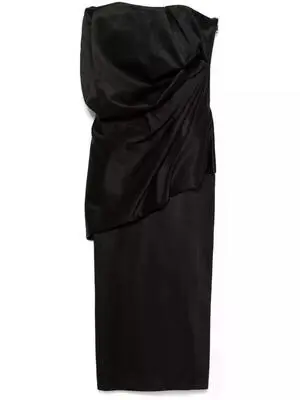 ALMAZ Draped Midi Dress