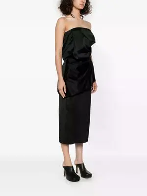 ALMAZ Draped Midi Dress