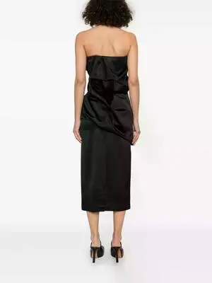 ALMAZ Draped Midi Dress