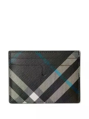 Burberry Check Cardholder - Brown
