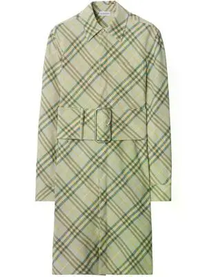 Burberry Checked Shirt Dress - Neutrals