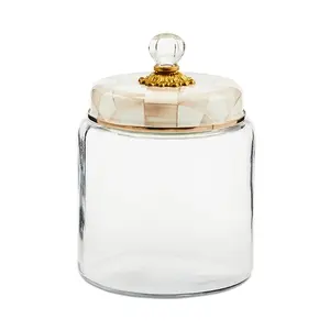 MACKENZIE-CHILDS Mocha Check Large Kitchen Canister - No Color