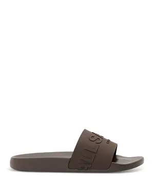 ALLSAINTS Biggy Slides - Dark Brown