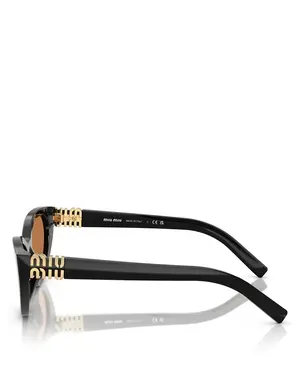 Miu Miu Signature Butterfly 54mm Sunglasses - Black/brown