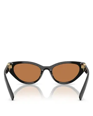 Miu Miu Signature Butterfly 54mm Sunglasses - Black/brown
