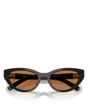 Miu Miu Signature Butterfly 54mm Sunglasses - Black/brown