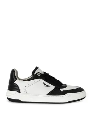 Zadig&Voltaire Wings Leather Sneakers - Noir