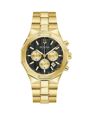 Bulova Prestige Chronograph Watch - Black/gold