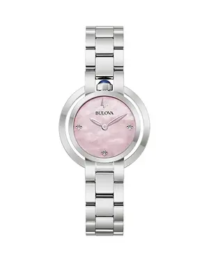 Bulova Classic Rubiyat Watch - Pink/silver