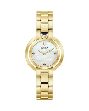 Bulova Classic Rubiyat Watch, 31mm - White/gold