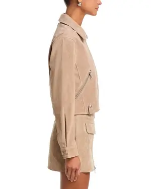 Blanknyc Suede Jacket - Latte Frappe