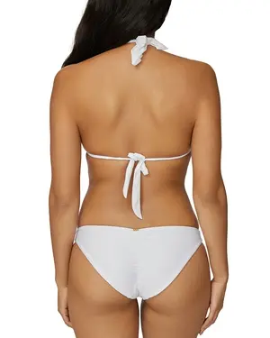 PQ SWIM Basic Ruched Bikini Bottom - White