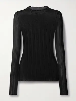 Khaite Cosette Ribbed-knit Top