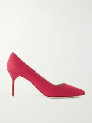 Manolo Blahnik Bb 70 Canvas Pumps