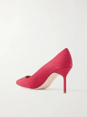 Manolo Blahnik Bb 70 Canvas Pumps