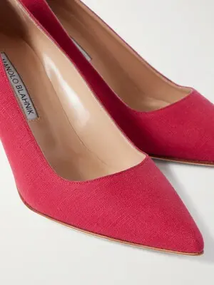 Manolo Blahnik Bb 70 Canvas Pumps