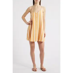 Rip Curl Surf Stripe Cotton Gauze Cover-up Dress Mango