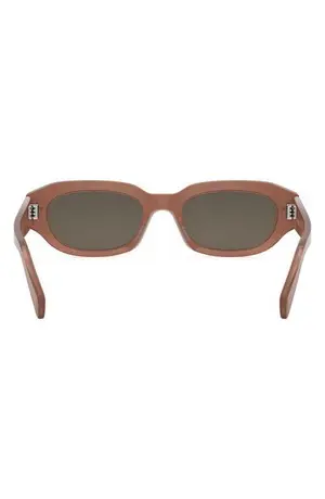 Celine 54mm Geometric Sunglasses - Orange/ Other / Brown