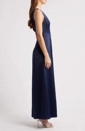 WAYF Thea Halter Neck Gown
