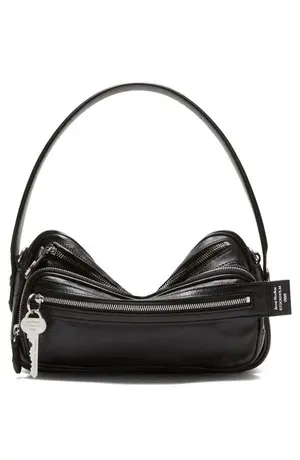 Acne Studios Small Camero Leather Shoulder Bag - Black