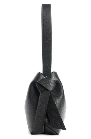 Acne Studios Midi Musubi Leather Shoulder Bag - Black