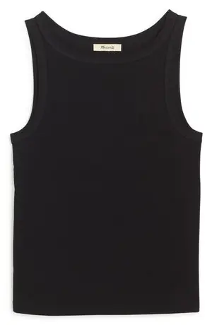 Madewell High Neck Cotton Tank