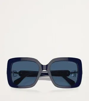 SWAROVSKI Acetate Sunglasses - Blue