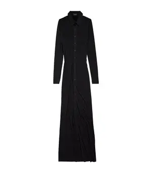 Balenciaga Long-sleeve Maxi Dress