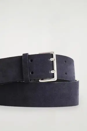 Cos Double-prong Suede Belt
