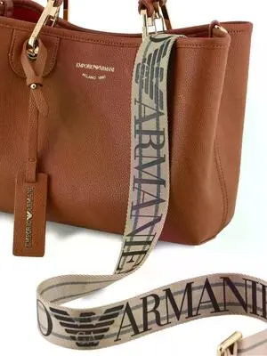 Emporio Armani Leather Tote - Brown