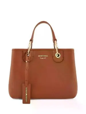 Emporio Armani Leather Tote - Brown