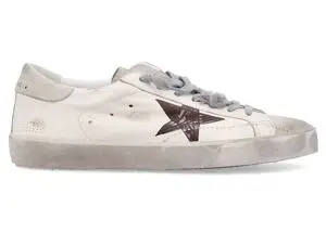 GOLDEN GOOSE Super-star Lace Up Sneakers - White/ice/brown