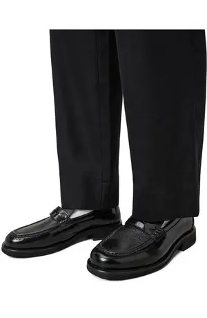 ALLSAINTS Bloom Penny Loafer - Black