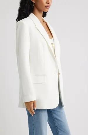 OPEN EDIT The Icon Relaxed Blazer - Ivory