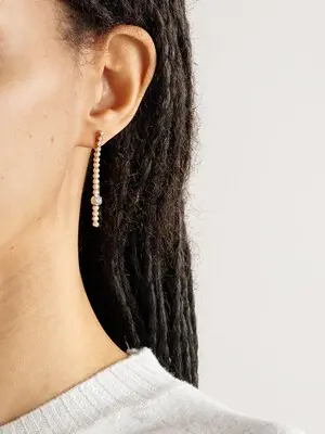 Sophie Bille Brahe 18-karat Recycled Gold Diamond Dangle Earrings