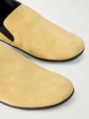 THE ROW Vincit Suede Loafers