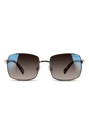 VELVET EYEWEAR Rectangle Sunglasses - Gold 1